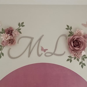 Large Wooden Letters Monogram Wall Decor Decorative Letters - Etsy