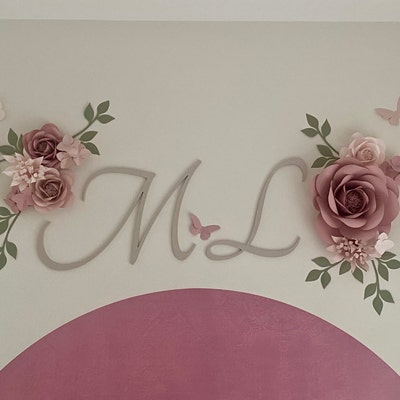 Large Wood Letter, Initial Wall Hanging, Wedding Backrop Custom Letter ...