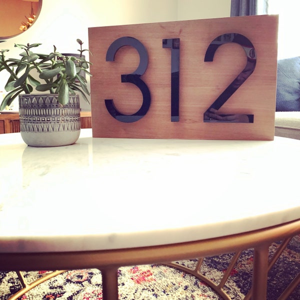 8 Inch Modern House Numbers - Address Sign - Black Door Numbers (A8) - Etsy