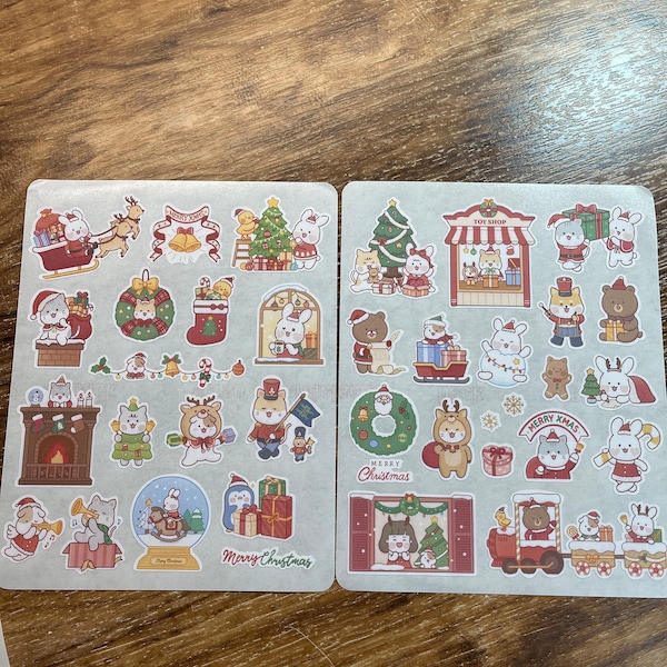 Cute Christmas Stickers for Digital Planner | Christmas Cat Goodnotes ...