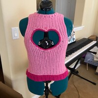 Open Heart Top Crochet Pattern PDF, Crochet Top, Heart Top, Crocheted ...