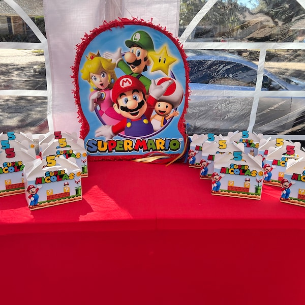 Mario Bros Party Decorations, Mario and Luigi Centerpieces, Party ...