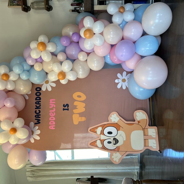 Bluey Balloon Garland | Bluey Daisy Balloon Arch | Bluey Party Decor ...