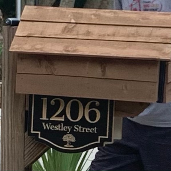 12" X 9" Mailbox House Number Sign, Mailbox Number, Realtor Closing ...