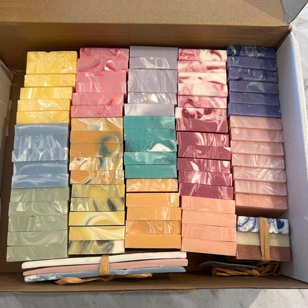 1000 Wholesale Bulk Mini Soaps MADE TO ORDER Unwrapped Soap Bars ...