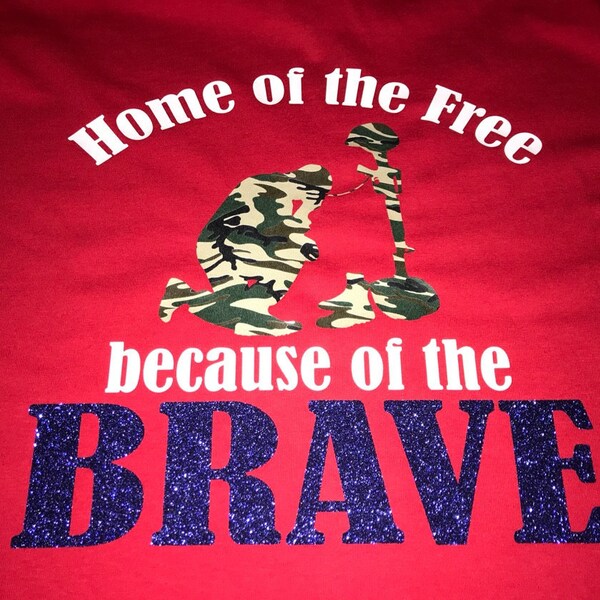 Home of the Free Because of the Brave Svg Military Svg Soldier Svg ...