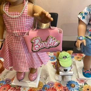 IRON ON Patch-barbie Logo Inspired-iron on Patches-glitter-embroidered ...