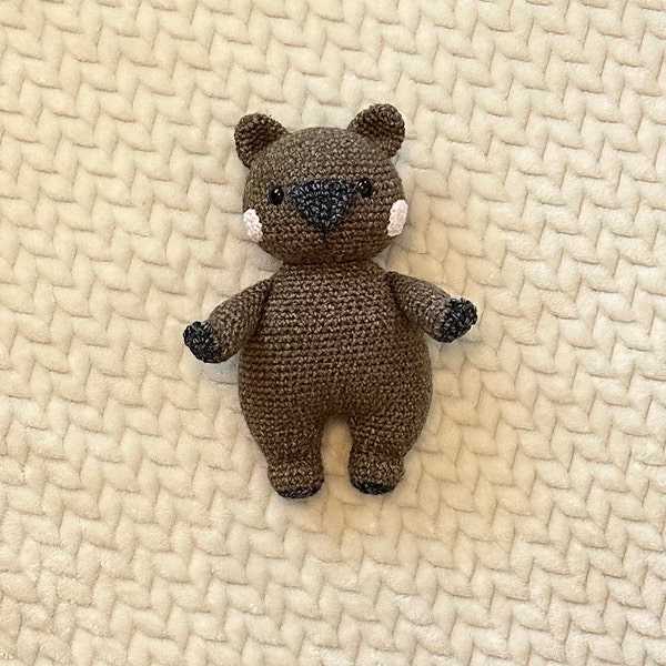 Walter the Wombat Amigurumi Pattern, Crochet Wombat, Crochet Australia ...
