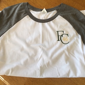 Monogrammed Ladies Baseball Tees Personalized, Embroidered, Ladies ...