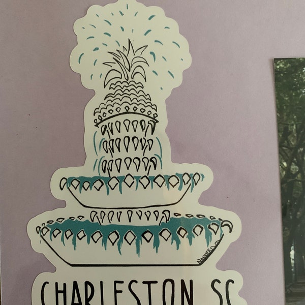 Charleston Rainbow Row Sticker - Etsy