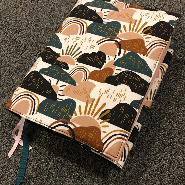 Adjustable Book Cover - Fabric Book Cover - Fabric Book Sleeve ...