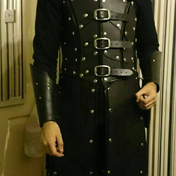 Real Leather Robin Hood Armor Medieval Theatrical Celtic LARP Viking ...