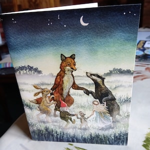 Celebrate With Hector Fox and Friends blank Card 5x7 - Etsy