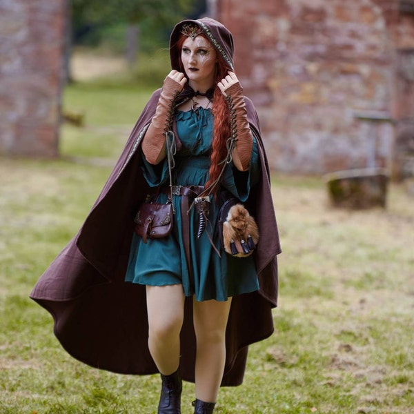 Wood Cuffs - Leather Gauntlets - Cuffs - Arm Warmers - Elven Bracers ...