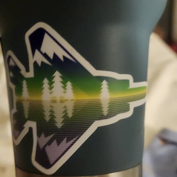 F-22 Sticker, Virginia is for Jet Lovers, Gray, Langley AFB, F22 Raptor ...