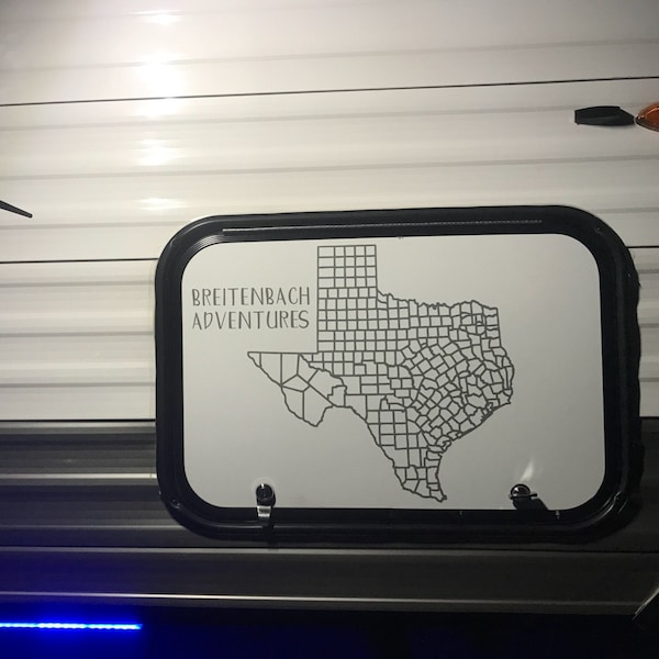 Texas County Map Adventure Tracker - Mini and Large Decal Maps - Etsy