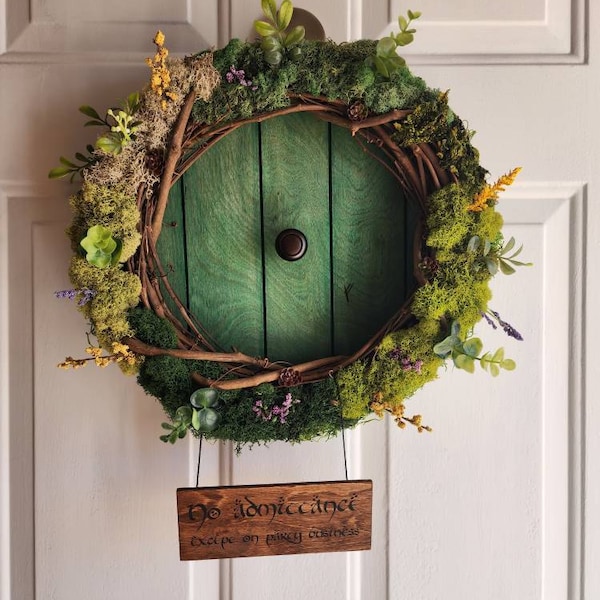Hobbit Wreath Door Wreath Lotr Decor Wall Hanger 14" - Etsy