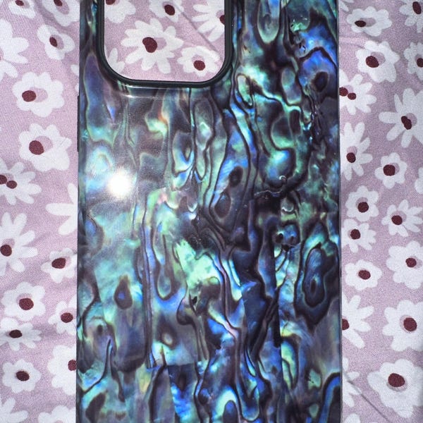 Abalone Shell Design Handytasche für iPhone 17 16 15 14 13 12 11 Pro ...