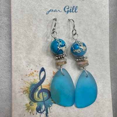 Pink Breast Cancer Awareness Ribbon Earrings, Cancer Survivor Earrings ...