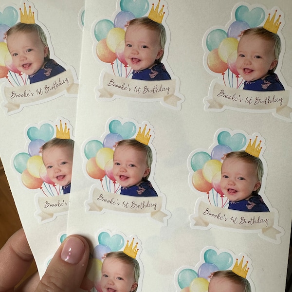 Birthday Sticker｜personalized Birthday Sticker｜custom Kid Birthday ...