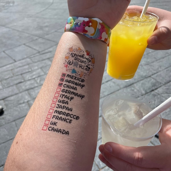 Drinking Around the World Tattoo-food & Wine Festival-epcot World ...