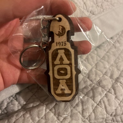 Alpha Phi Heart Keychain Alpha Phi Personalized Sorority Keychain Alpha ...