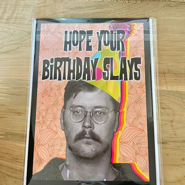 Serial Killer Birthday Card Dahmer Fish Gein Wuornos Kemper - Etsy