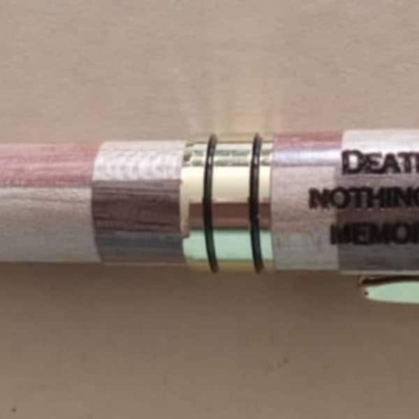 PERSONALIZED Exotic NATURAL Wood Pen, Engraved Wooden Pens, Rosewood ...