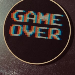 Game Over 4-in-1 Cross Stitch Pattern - Etsy