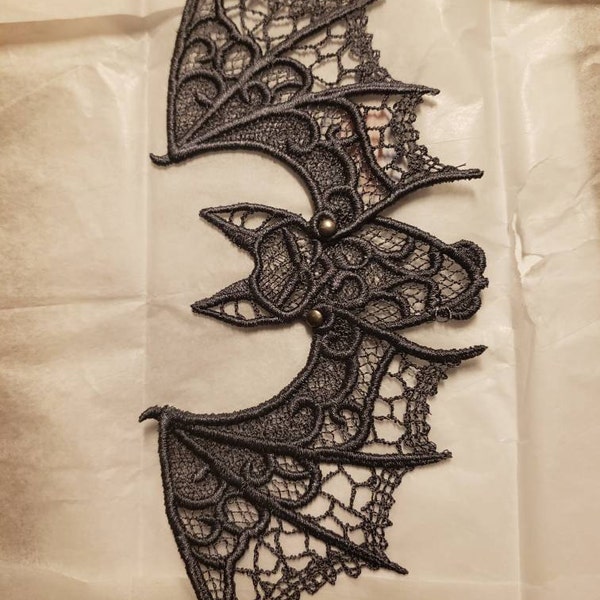 Lace Bat - Articulated (free Standing Lace - A Finished Embroidery ...