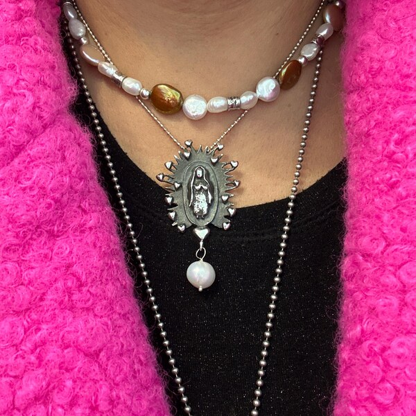 Beautiful Mexican Sterling Silver & Pearl Filigree Frida Earrings - Etsy