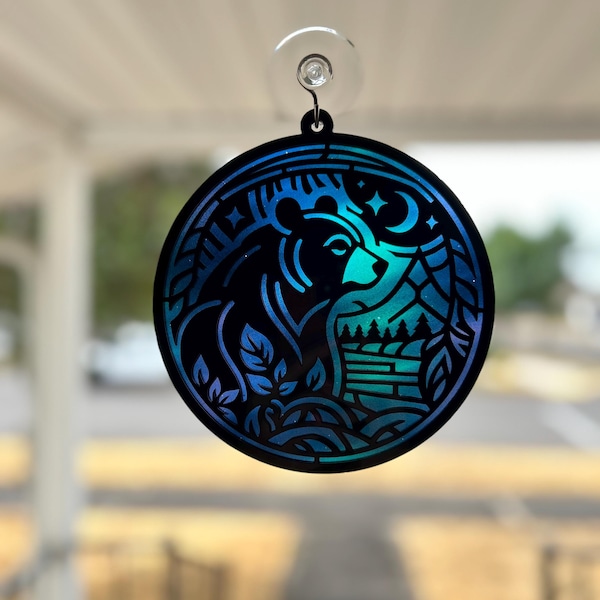 Laser Cut Bear Suncatcher File: SVG DXF (digital Download) - Etsy