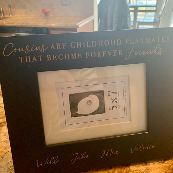 Cousins Picture Frame Personalized With Names | Picture Frame Gift for ...
