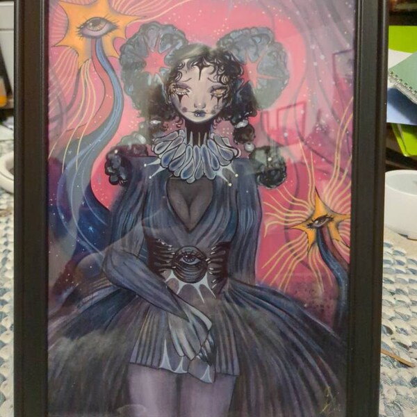 Fairy POC, Fantasy Portrait, Dark Fantasy Art A4 Print - Etsy