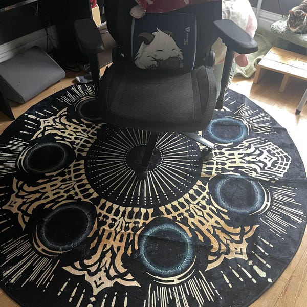 FFXIV Azem Circle Rug - 6ft Round Velvet Carpet - Final Fantasy XIV - Etsy