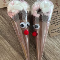 Rentier Suppe, heiße schokolade, - Kakao - Marshmallow - Schokolade ...