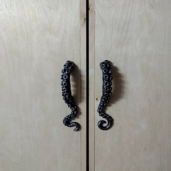 Octopus Drawer Handle, Nautical Knobs, Kitchen Cabinet Hardware, Kraken ...