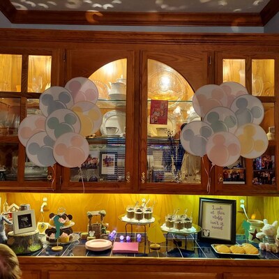 Printable Pastel Mickey Balloons, Disneyland Baby Shower Stand up Prop ...