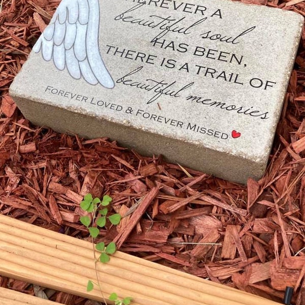 Personalized Memorial Stone, Concrete Remembrance Paver - Custom ...