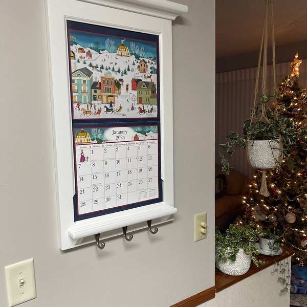 LANG Calendar Frame Family Organizer Command Center Storage Shelf and ...