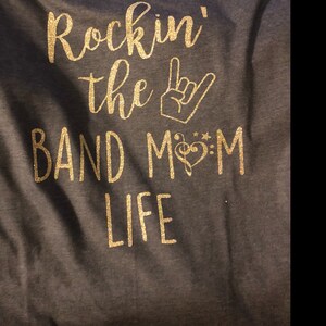 Rockin' the Band Mom Life SVG Cutting File AI, Dxf and Png Instant ...