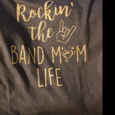 Rockin' the Band Mom Life SVG Cutting File AI, Dxf and Png Instant ...