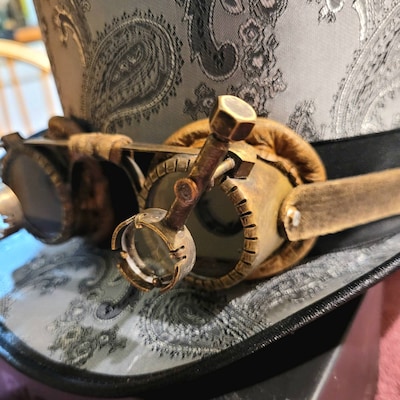 Dark Lenses Goggles Brass Goggles Burning Man Goggles Mad Max Eyewear ...