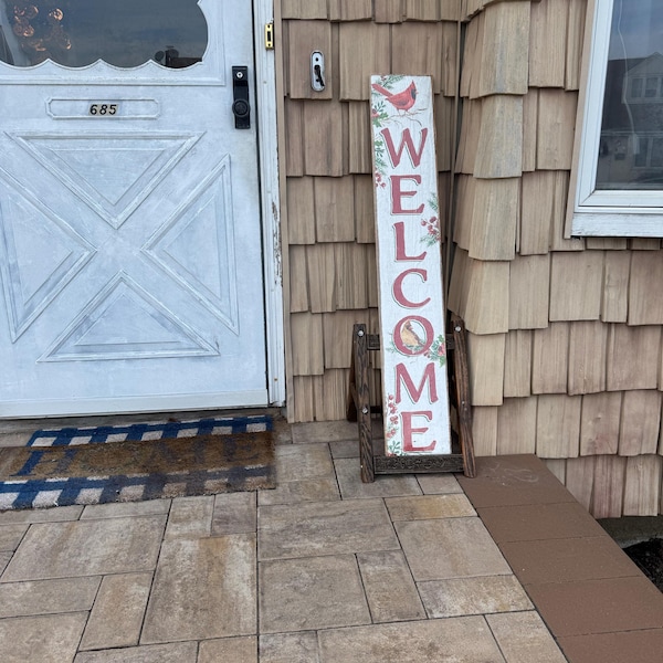 Football Sports Fan Porch Leaner Welcome Sign 32 NFL Design Options and ...