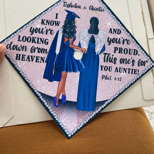 Custom Memorial Graduation Cap Topper, This is for You Mom Graduation ...