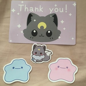 Cute Blob Pokemon Ditto Stickers - Etsy