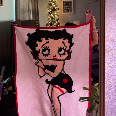 Betty Boop Graph Crochet Pattern Graph and Written Afghan Crochet ...