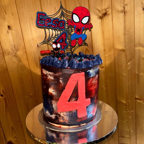 Spin Spidey Inspired Cake Topper, Print at Home, DIY, Last Minute ...