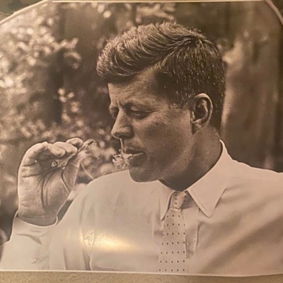 JFK Smoking Marijuana Photo Print Poster John F Kennedy Weed Joint ...