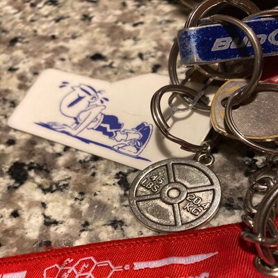 CUSTOM BODYBUILDING KEYCHAIN, Gym Keychain, Personal Trainer Gift ...